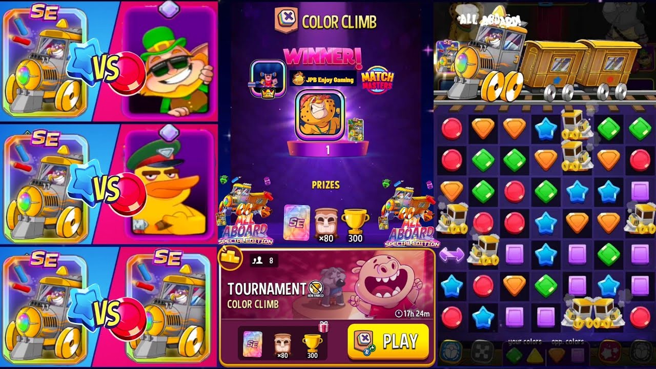 Color Climb Tournament Prizes SE Booster Match Masters - YouTube
