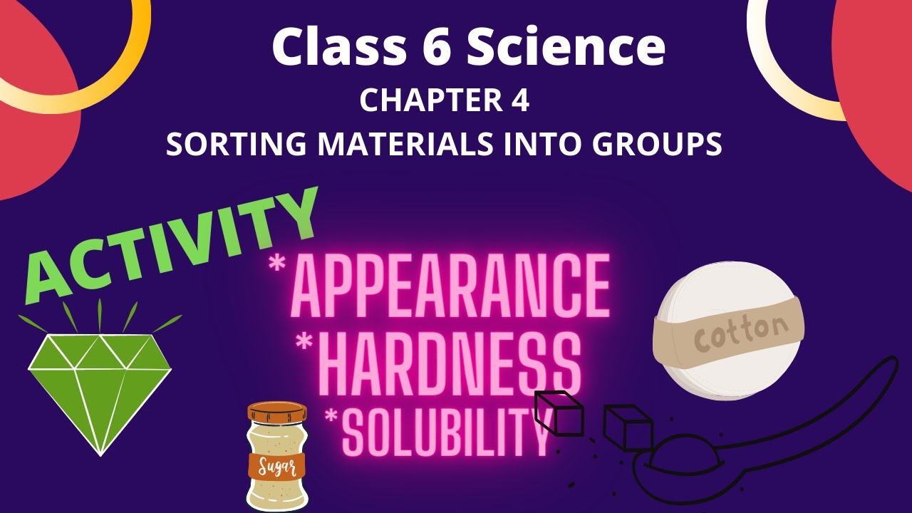 ACTIVITY/ CHAPTER 4/CLASS 6/SORTING MATERIALS INTO GROUPS - YouTube