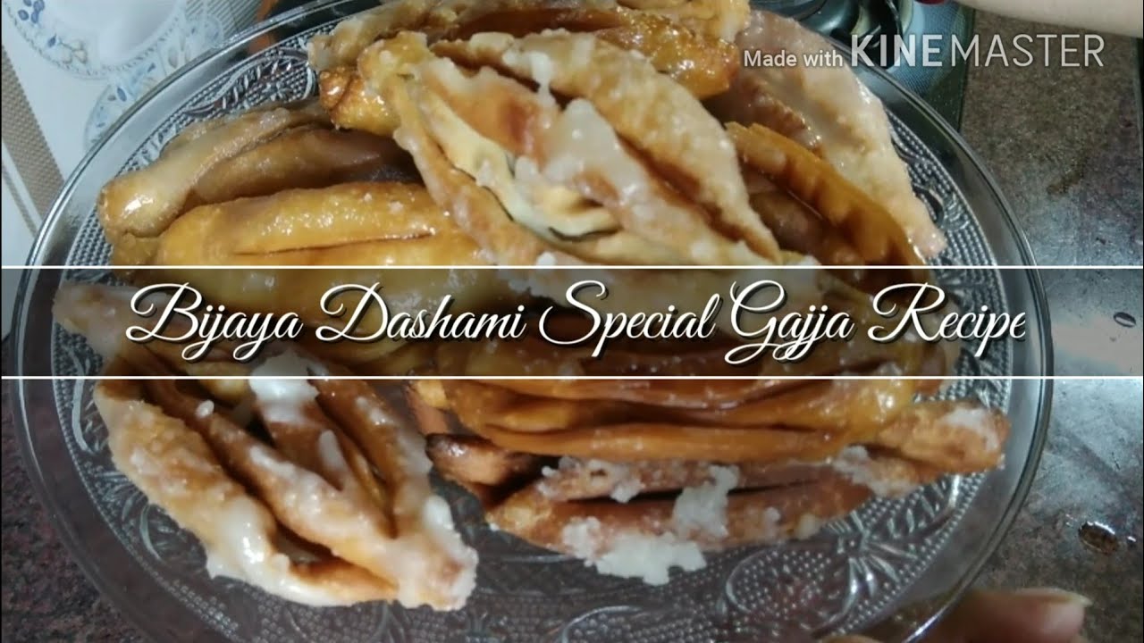 Bijaya Dashami Special Sweet Gajja Recipe - YouTube