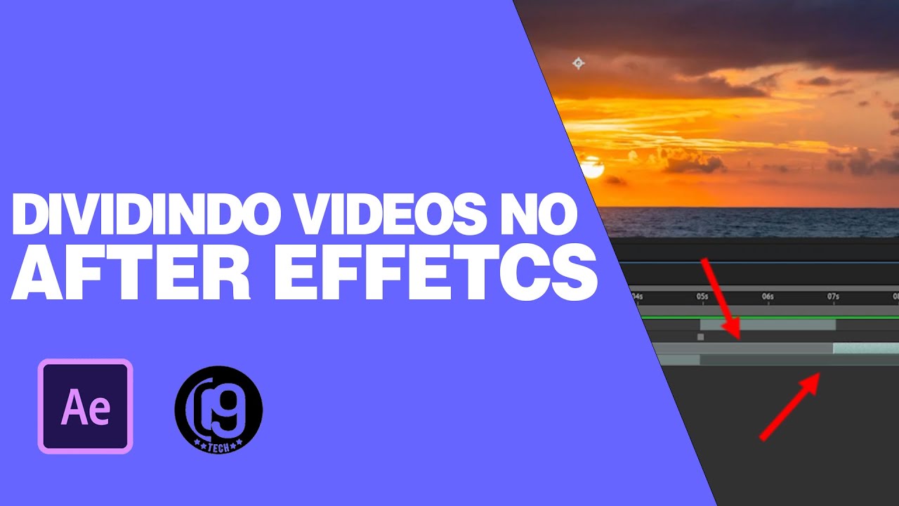 Tutorial After Effects 2023 - Como dividir vídeos de forma simples! - YouTube