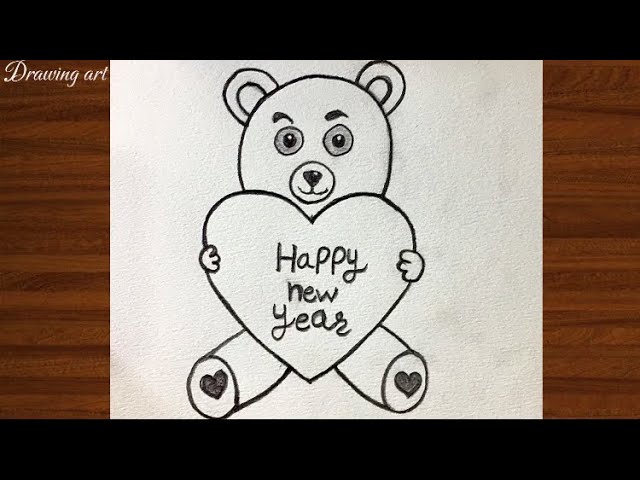 Happy Teddy Bear Drawing 2,500+ Drawing Of The Valentines Teddy Bear