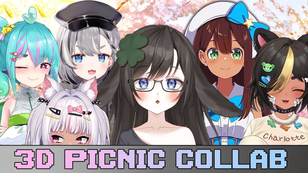 Picnic date with cute girls! | VRchat collab - YouTube