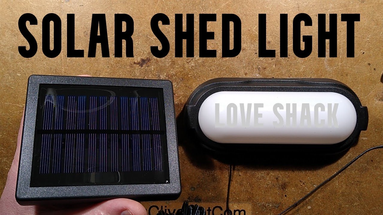 Solar shed-light teardown (with schematic) - YouTube