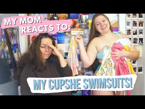 My Mom Reacts To My Swimsuits!! || Cupshe!