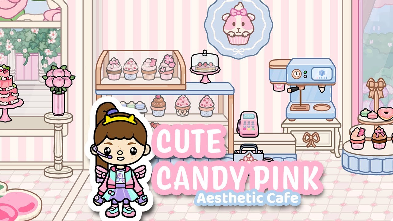 🌸NEW Toca Boca CUTE CANDY PINK PARLOR🏠 Sweet House Design Ideas -Toca ...