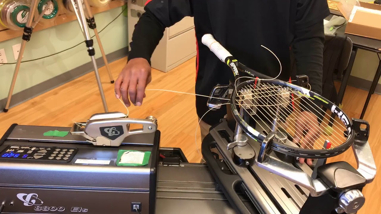 Time Lapse: How to String a Head MX Spark Tour Tennis Racquet - YouTube