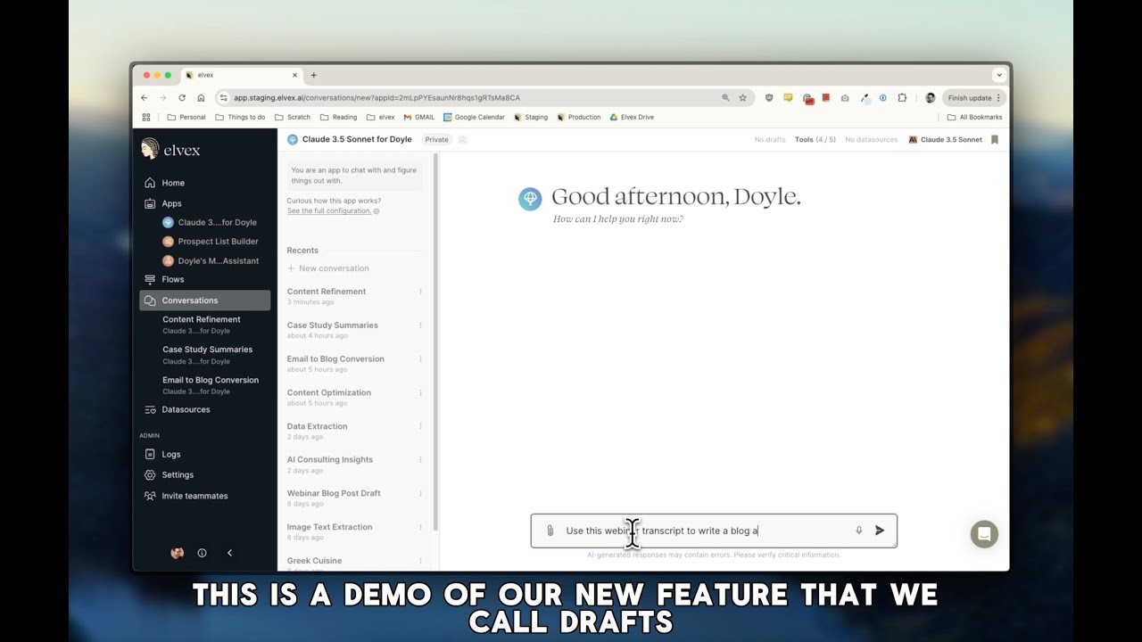 New Feature: Drafts Demo - YouTube