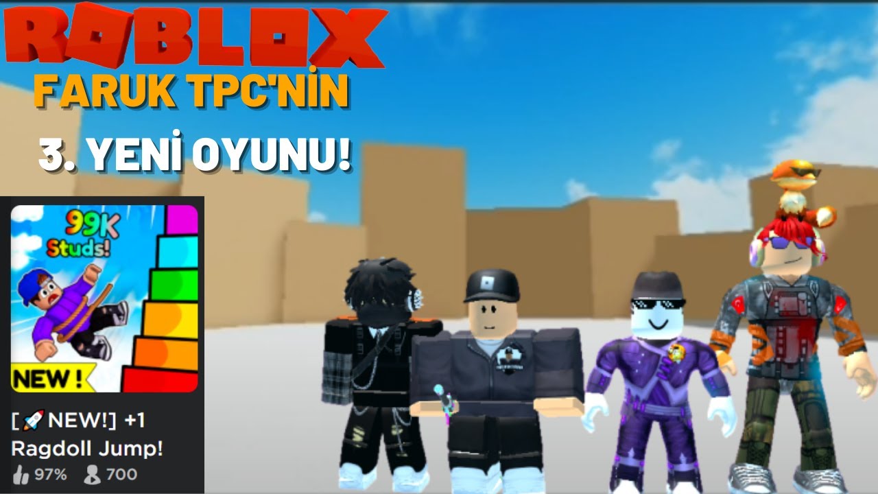Faruk TPC'nin Yeni %100 Türk Yapımı Oyunu! | +1 Ragdoll Jump | Roblox ...