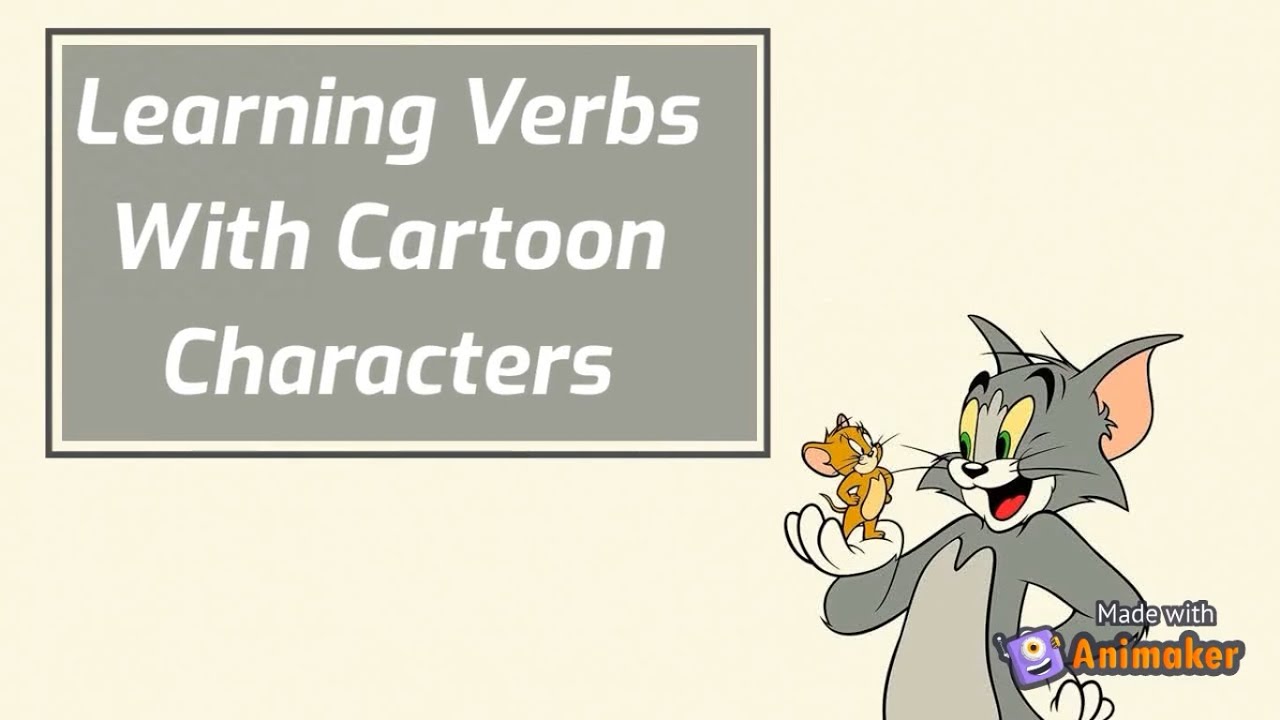 Learn basic verbs with Cartoon Characters. Easy to Learn! - YouTube
