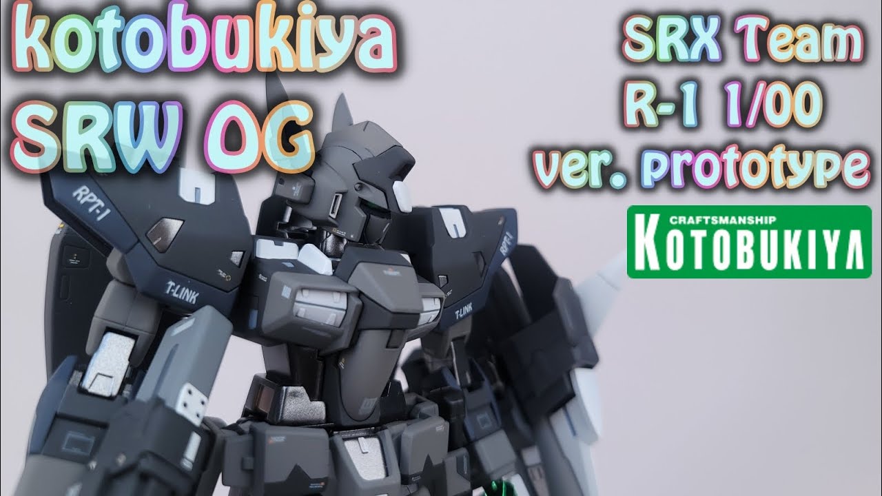 [4k] SRX. R-1 1/100 Srw og. 고토부키야. 슈로대og 프라모델 [ver. prototype] スーパーロボット ...