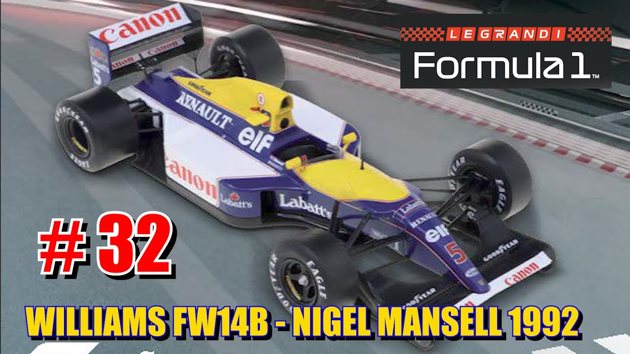 LE GRANDI FORMULA 1 #32 - WILLIAMS FW14B - NIGEL MANSELL 1992 ...