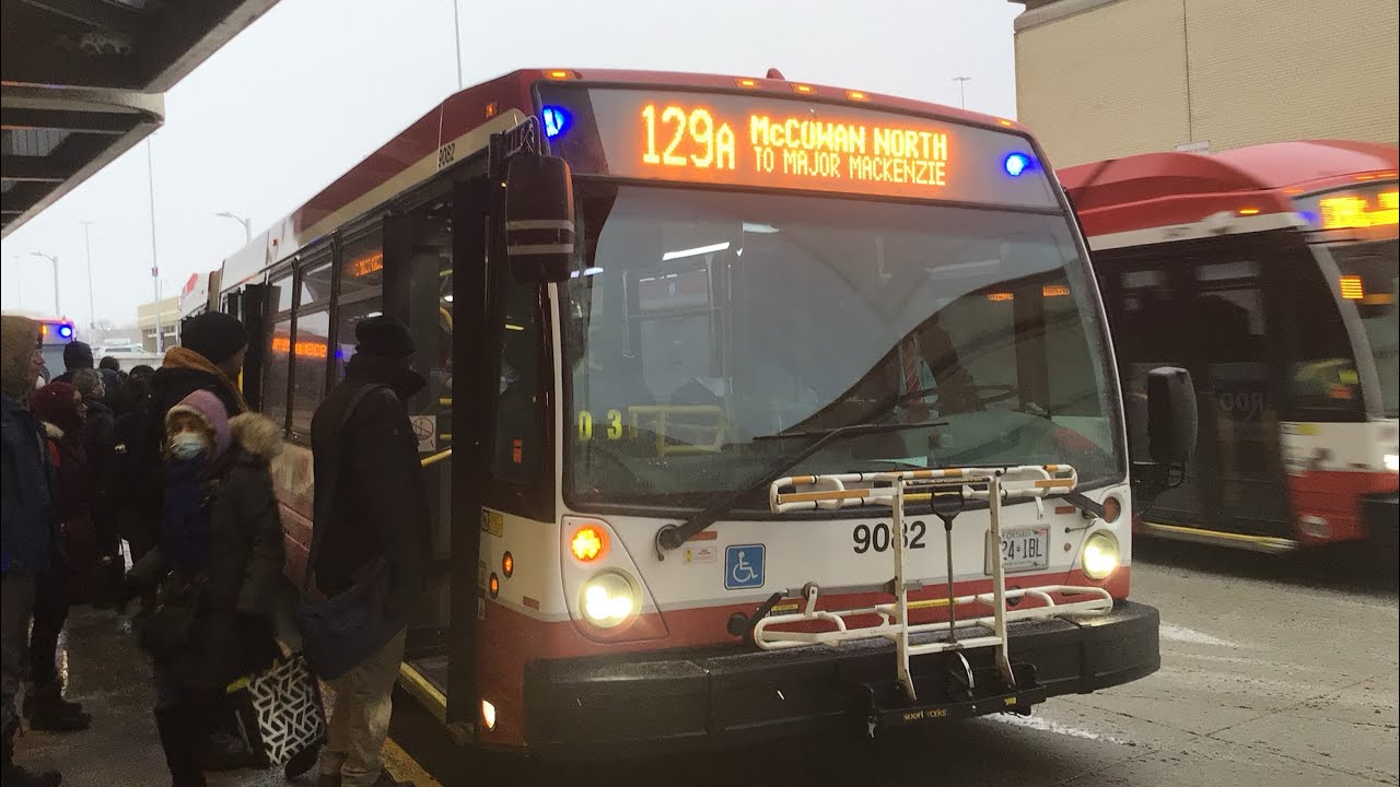 TTC Winter Edition Ride Video on 9082 on route 129 McCowan North - YouTube