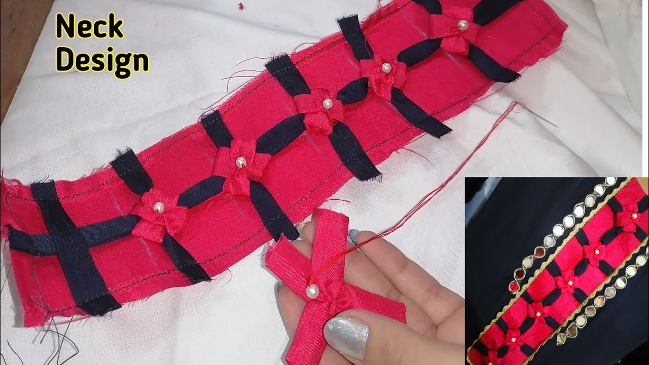 Most beautiful Neck Design With Mirror Work | Latest neck Design by ...