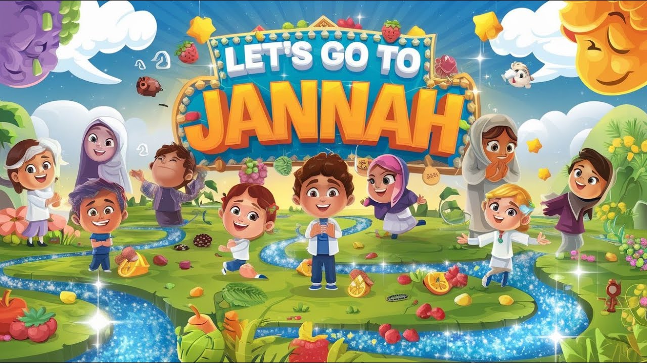 Let's Go To Jannah(voice only) | Islamic English Rhyme for kids ...