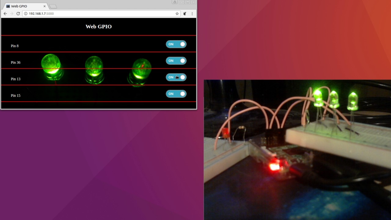 WIP: Raspberry PI Remote Lights Control - YouTube
