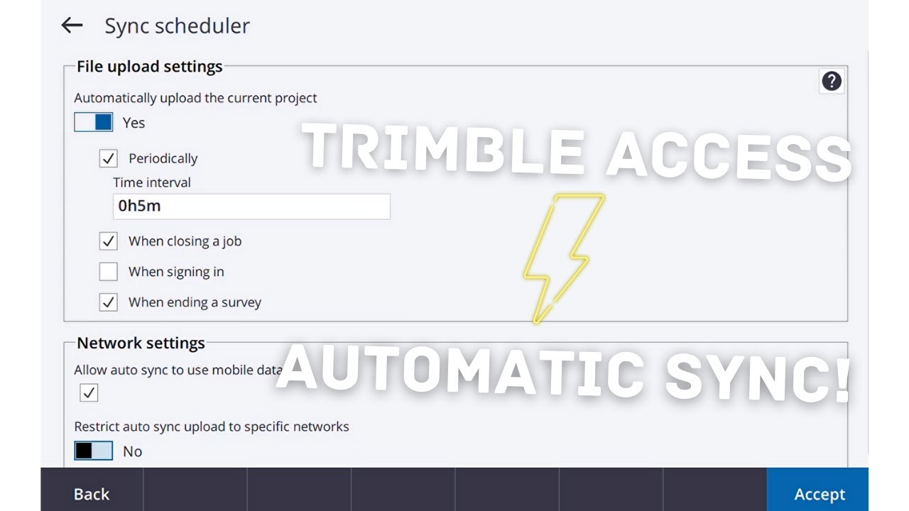 Automatic Project Synchronization in Trimble Access - YouTube
