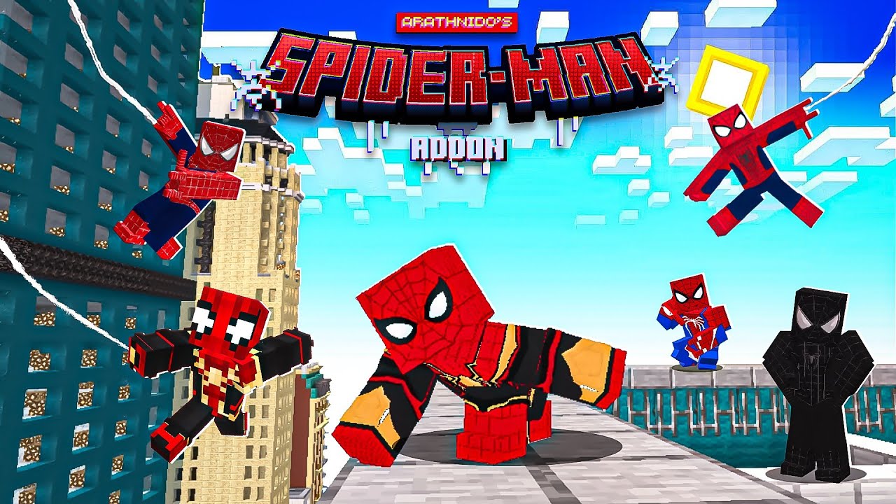 Most Realistic Spider-Man Addon New Update 🔥 | Minecraft PE 1.20 ...