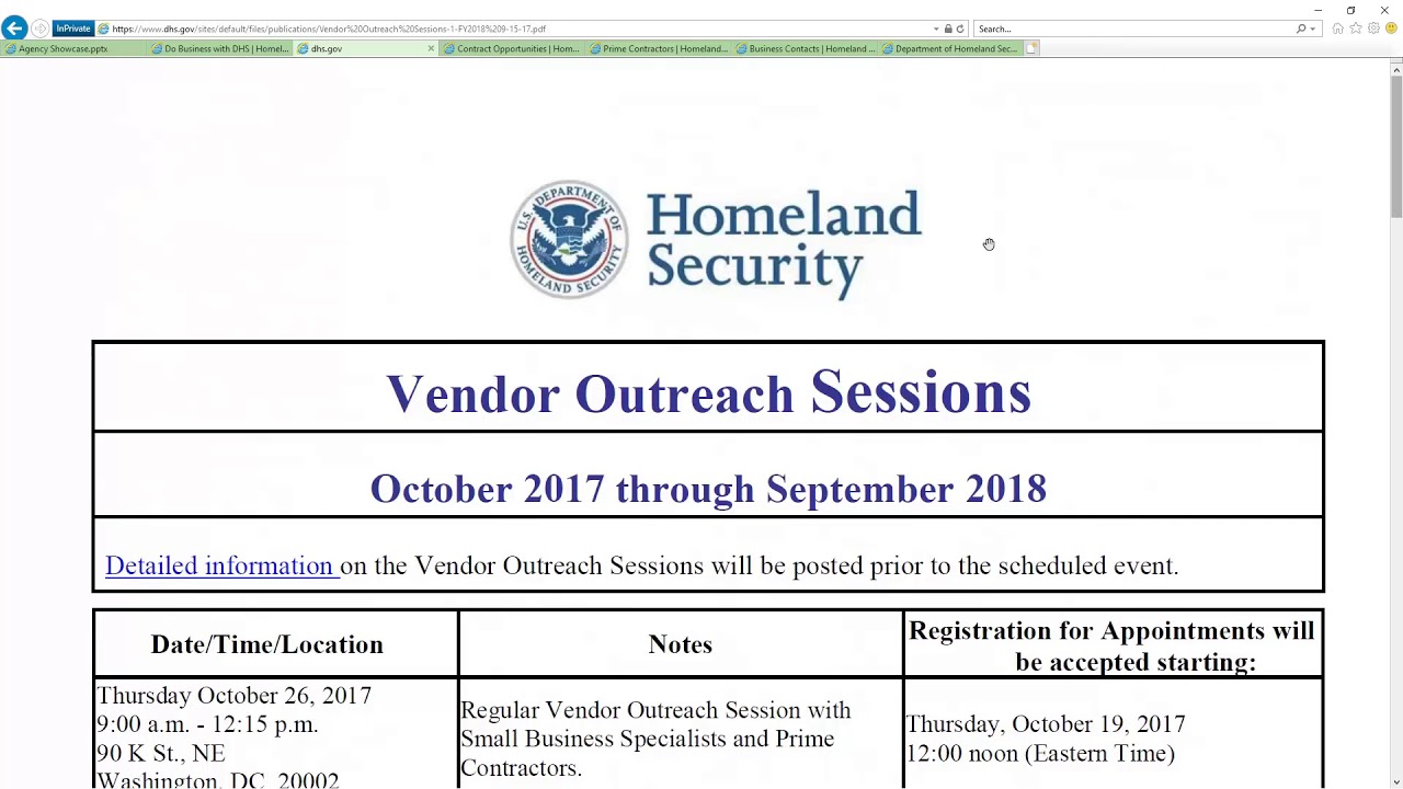 SBO Showcase Episode 26 - Department of Homeland Security - YouTube