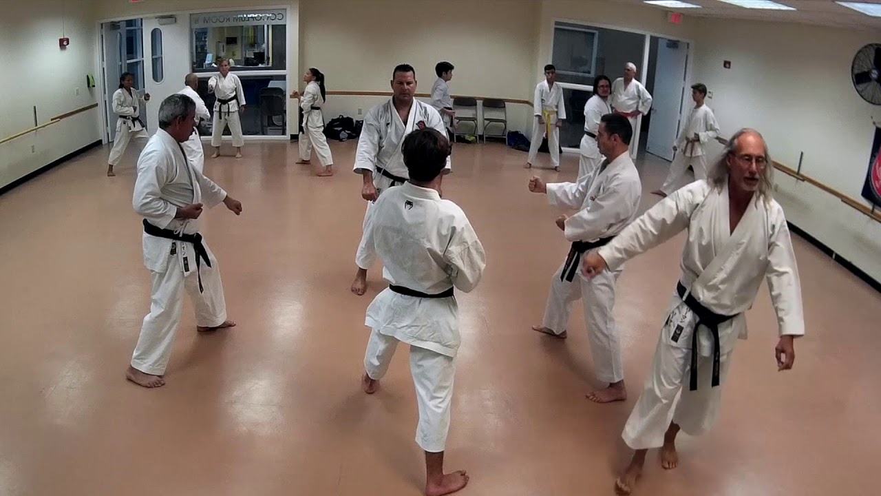 Karate four corners drills - YouTube