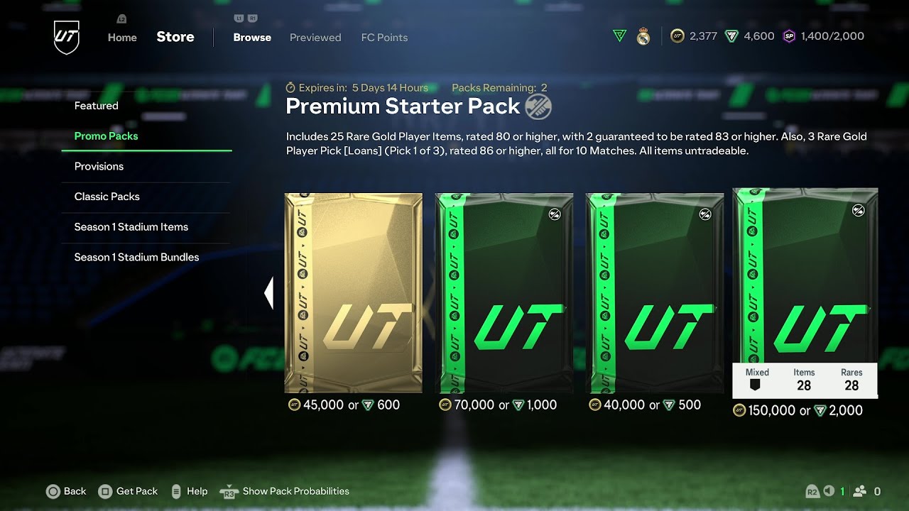150K Premium Starter Pack - FC 25 Ultimate Team - YouTube
