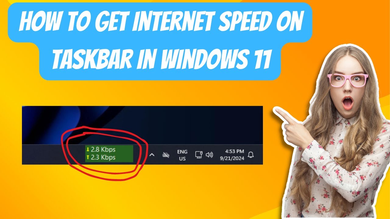 How To Get Internet Speed On Taskbar In Windows 11 - YouTube