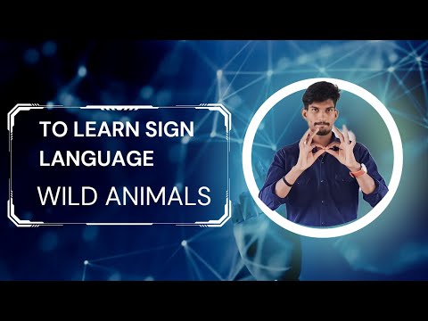 To learn basic sign language ( wild animals ) #signlanguage - YouTube