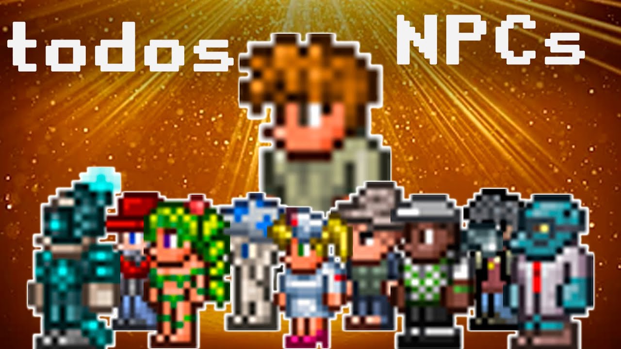 como conseguir TODOS OS NPCs de TERRARIA 1.4.1 ----- (DETALHADO) - YouTube