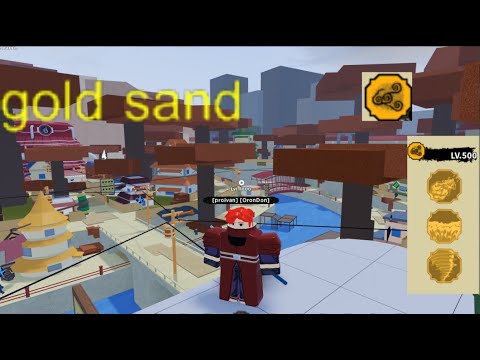 обзор техник gold sand SHINDO LIFE - YouTube
