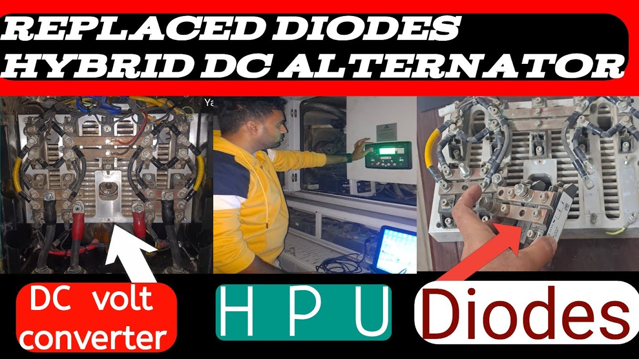 How To Replaced Diodes DC Alternator, Hybrid generator me DC alternator ...