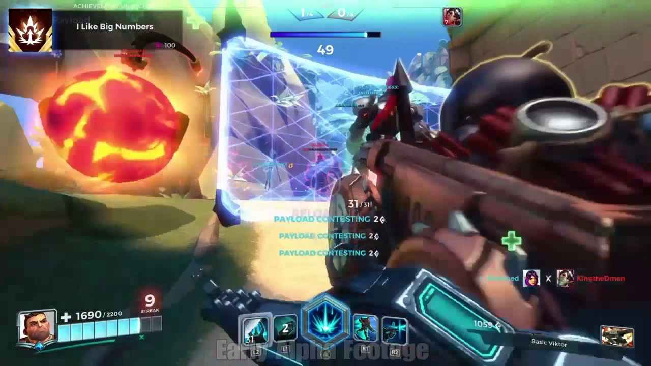 Paladins PS4 - My First PVP - Raw Alpha Gameplay - YouTube