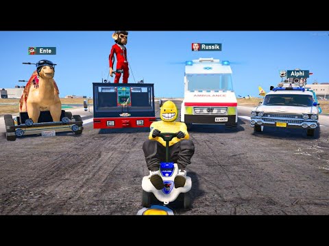 Mit BABY HACK AUTO Vor 6 YOUTUBER FLIEHEN in GTA 5!