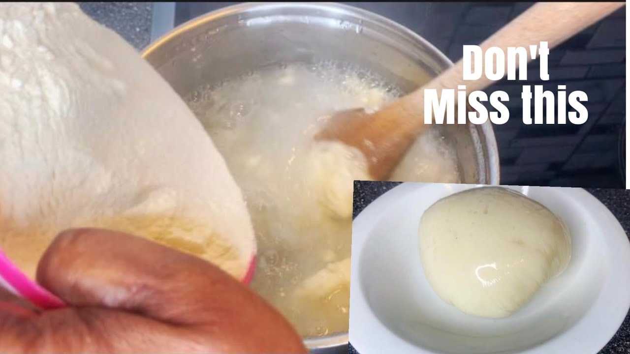 New way to make fufu,perfect way to make fufu. - YouTube