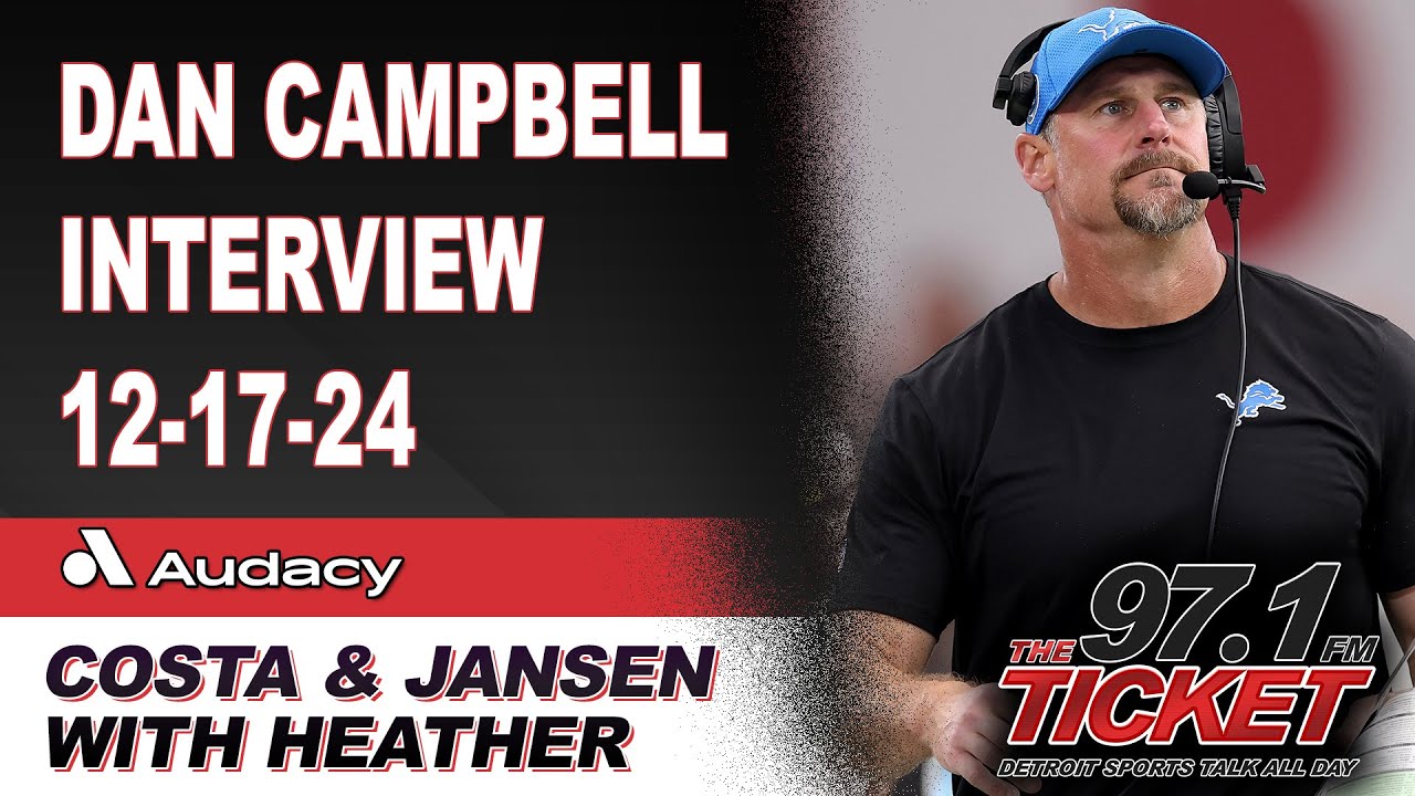 Viral Dan Campbell Interview, HE'S FIRED UP! - 12/17/24 | Costa and Jansen - YouTube