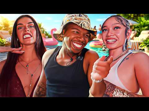Deshae Frost RIZZES Baddies At Capaholics Pool Party 😍😂!