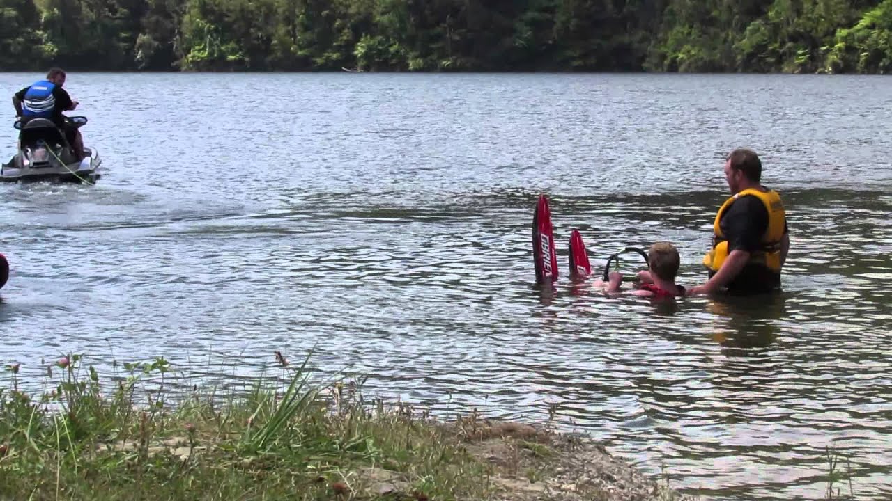 Blair Skis Attempt #1 Patea Dam - YouTube