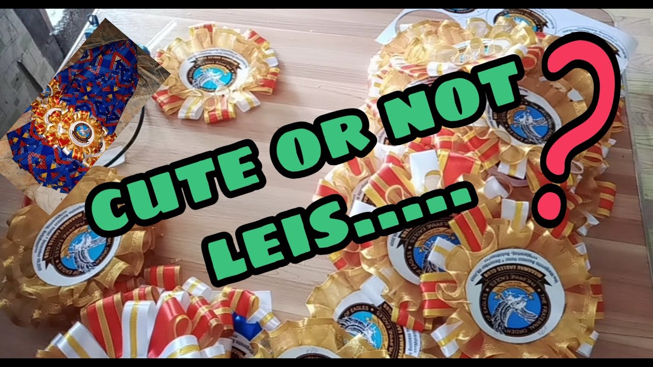 How to make leis/garland for vip guest - YouTube