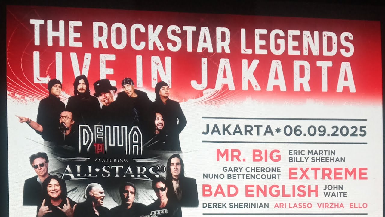 Live!!! DEWA 19, MR BIG, EXTREME, BAD ENGLISH The Rockstar Legend live ...