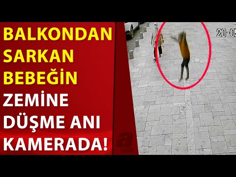 Denizli'de 2 yaşındaki bebek, 12 metre yükseklikten beton zemine düştü! | A Haber