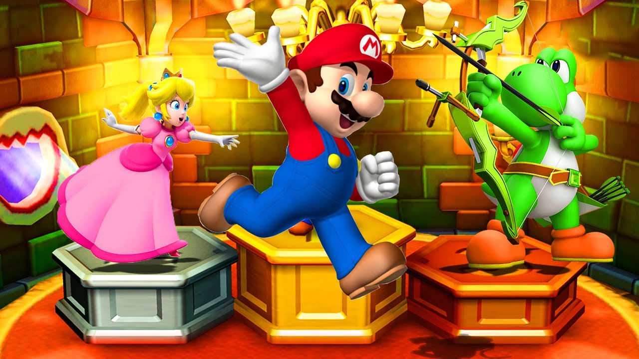 Mario Party Star Rush - Fierce battle with bosses - Mario vs Wario vs ...