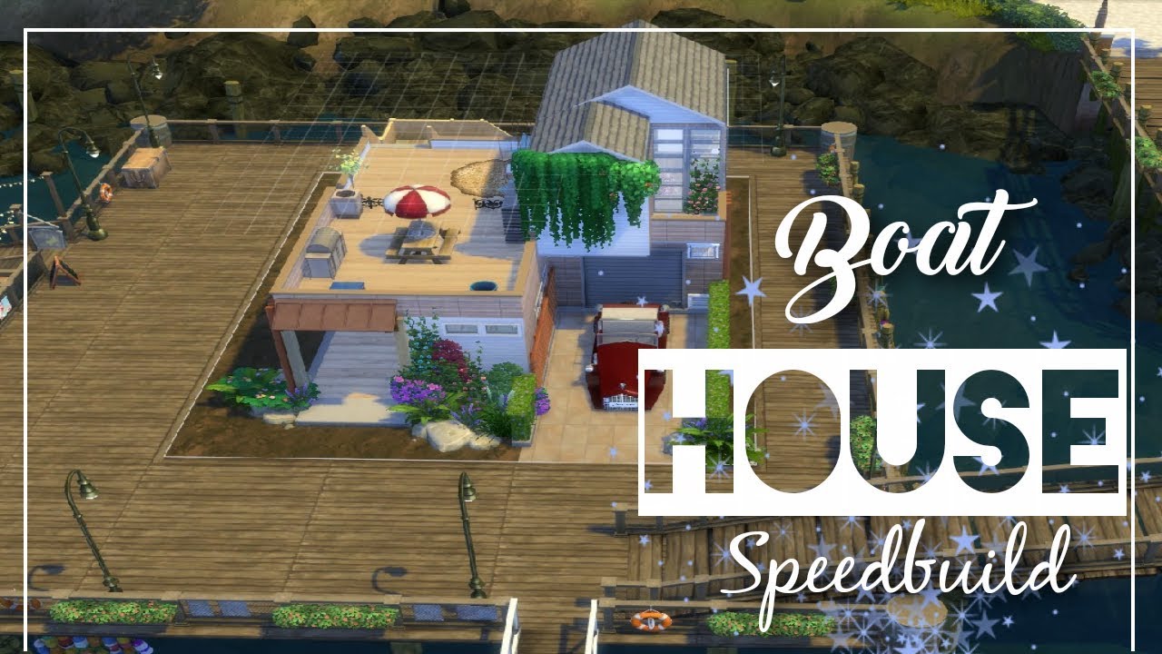 The Sims 4: BOAT HOUSE || Speedbuild - YouTube