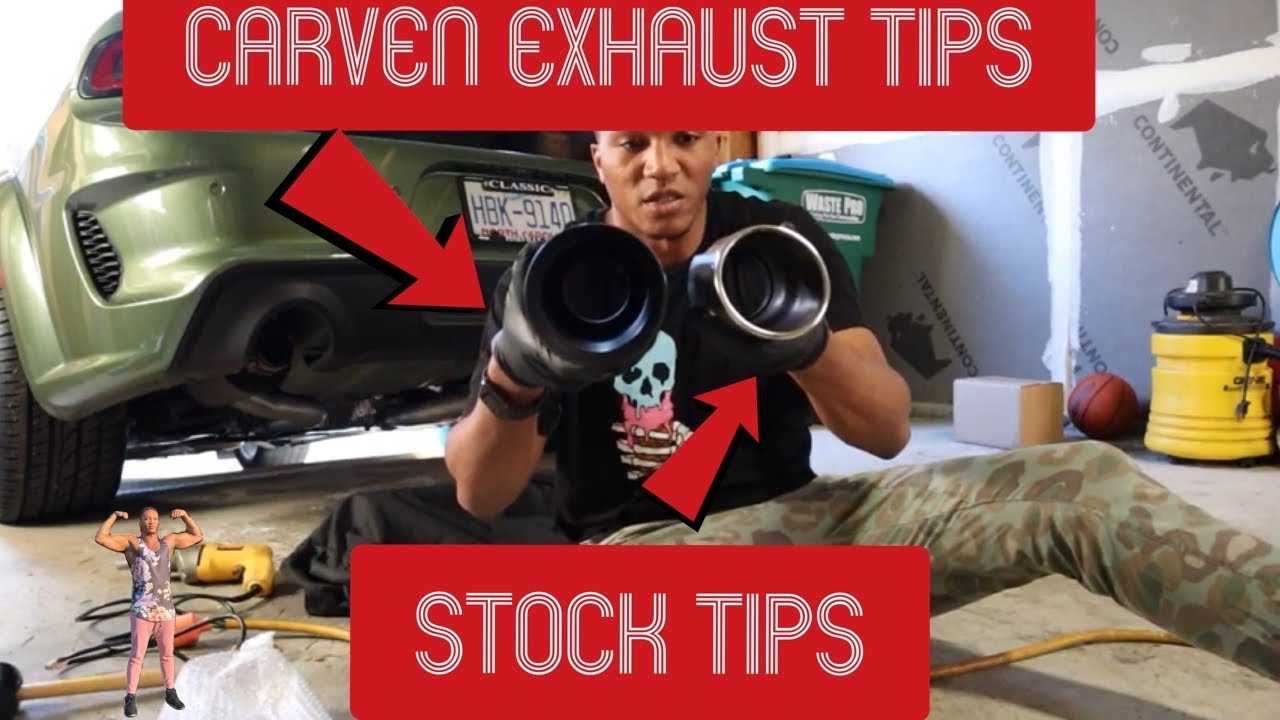 Installing The Carven 5 Inch Tip On My Widebody Dodge Charger Scatpack ...