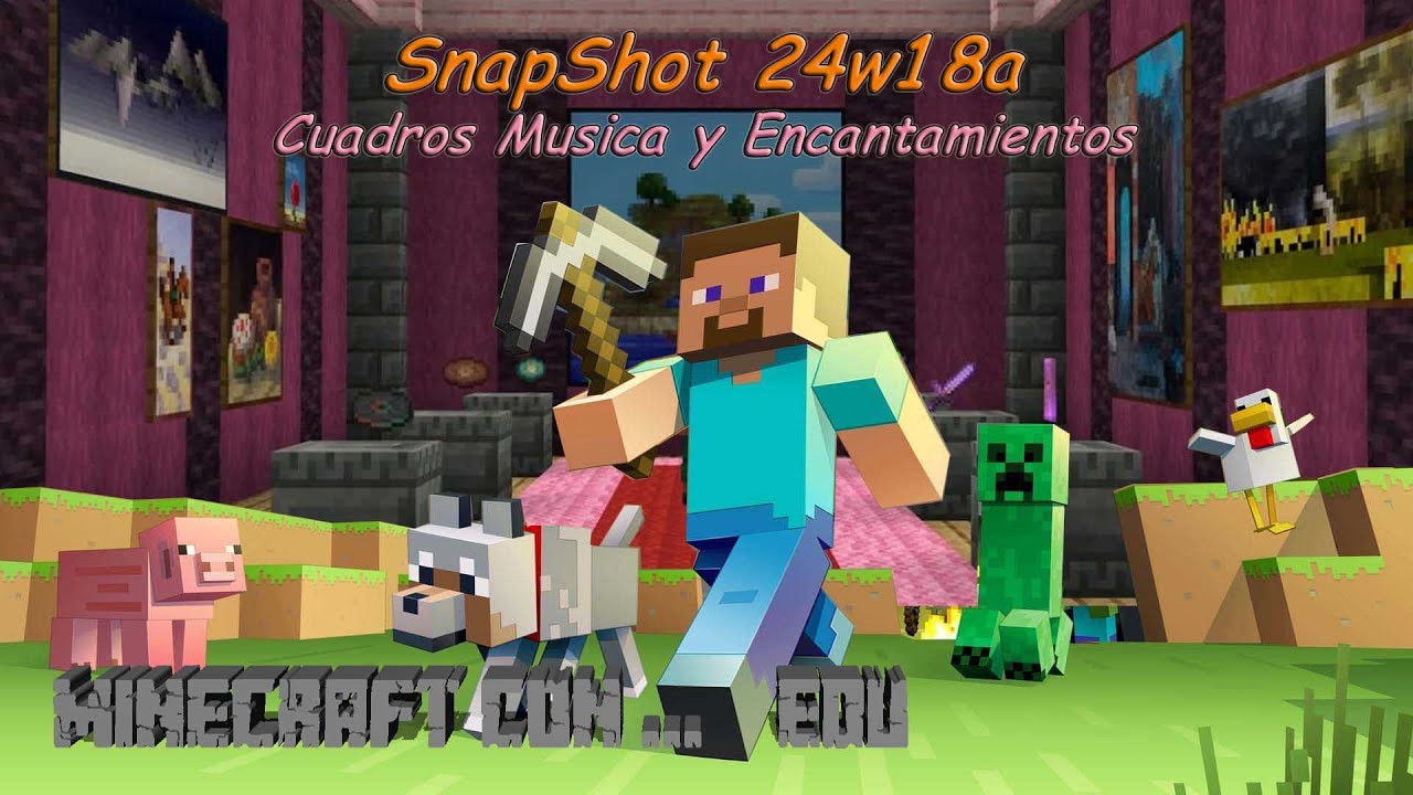 SnapShot 24w18a. Minecraft 1.21. Musica y Cuadros Nuevos - YouTube