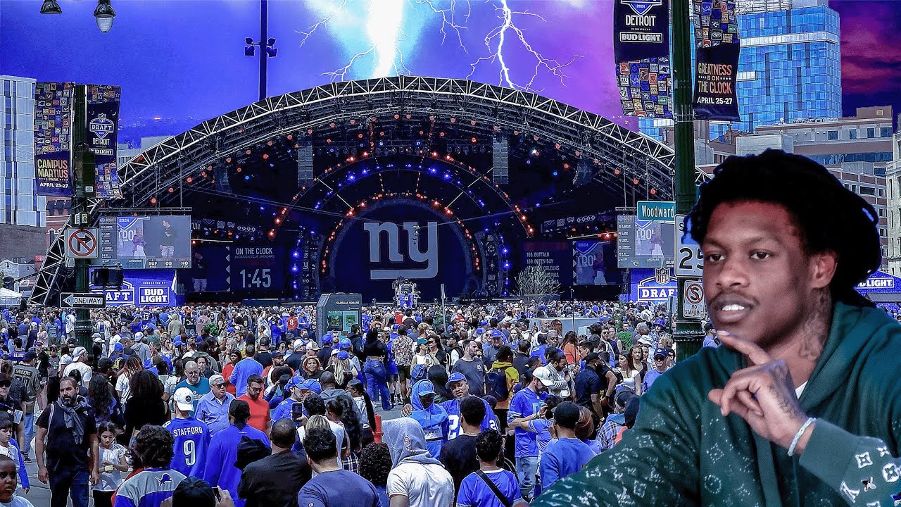A Cool Visual of Detroit NFL Draft Day 2024 - YouTube