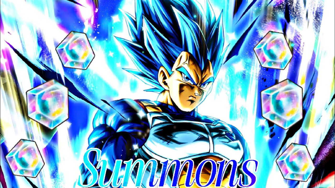 (Dragon Ball Legends) Summons for New LF Transforming SSB Vegeta - YouTube