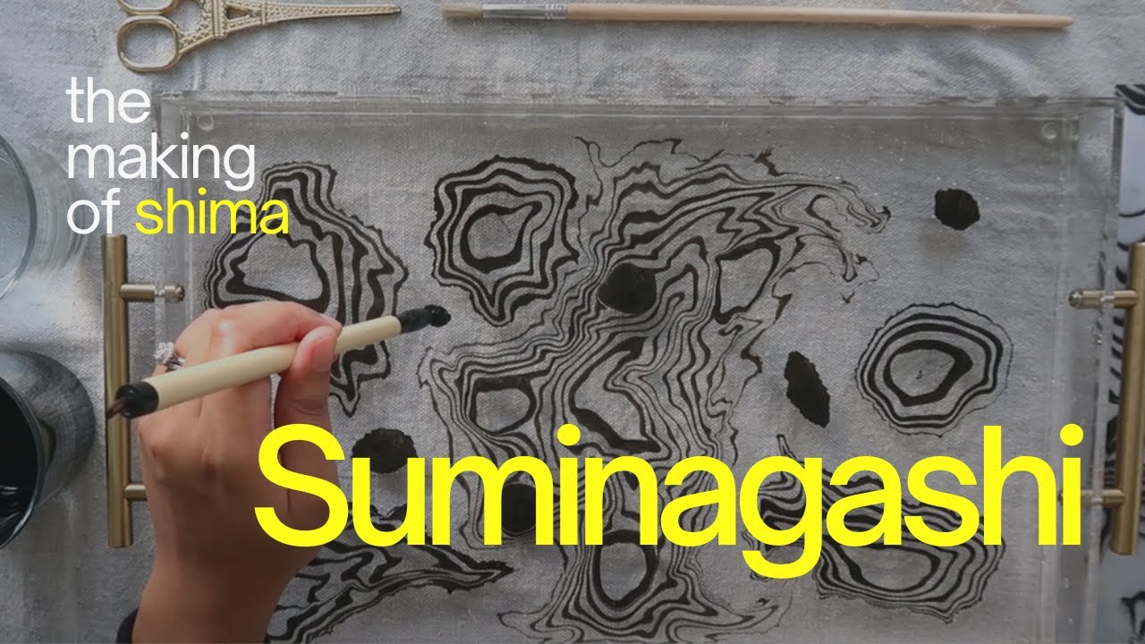 Suminagashi | The Making of Shima 島 - YouTube