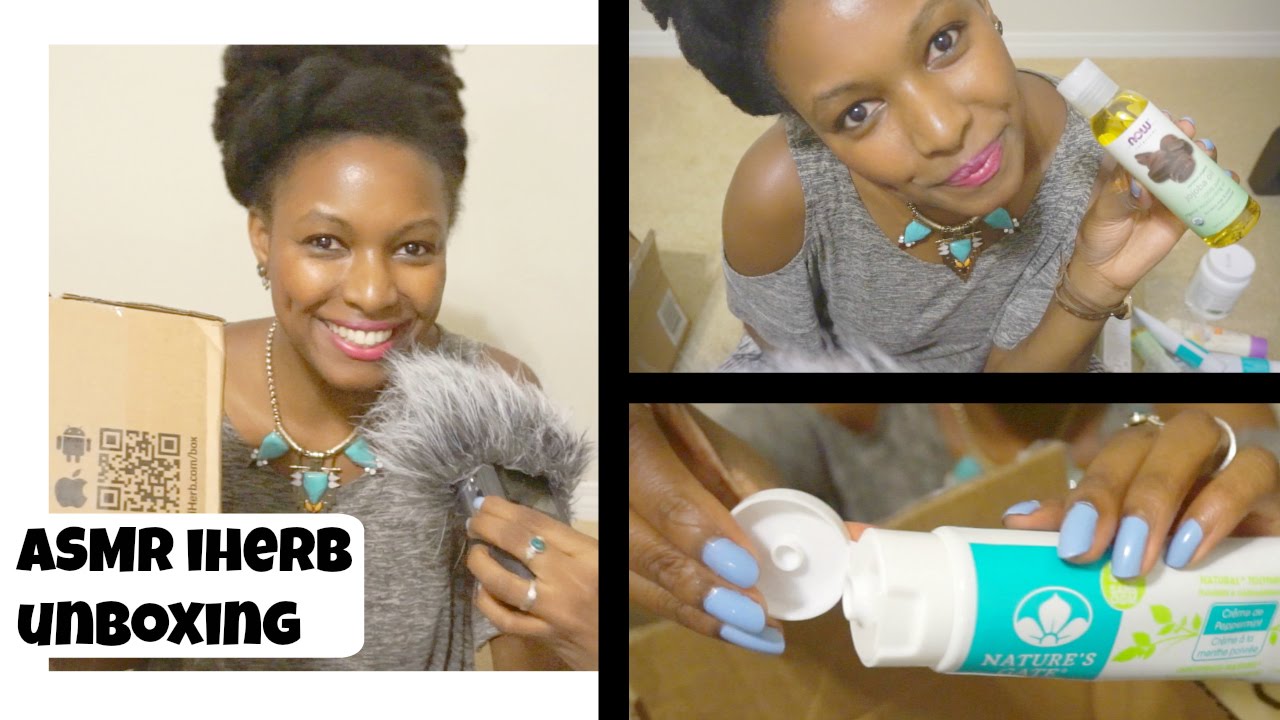 ASMR iHerb Unboxing | 5+ Triggers | iHerb Coupon Code - YouTube