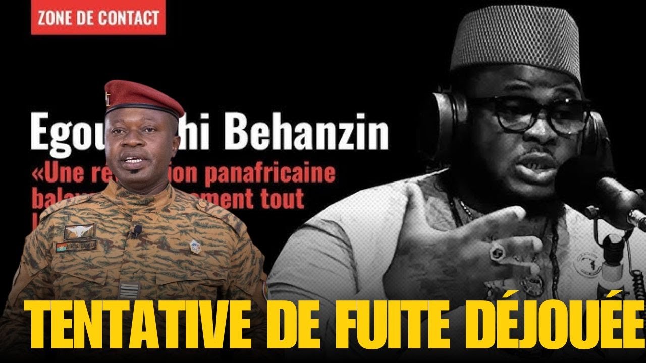 TENTATIVE DE FUITE DE PAUL HENRI DAMIBA - YouTube