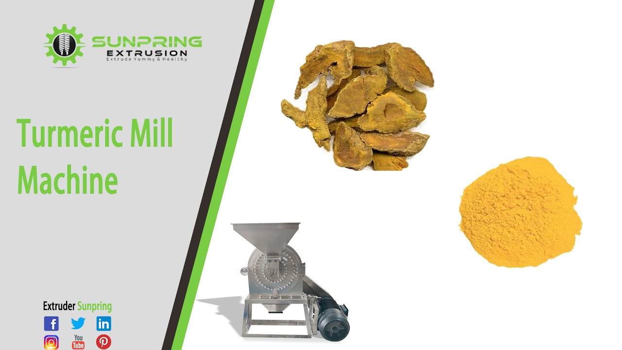 Turmeric Mill machine - YouTube