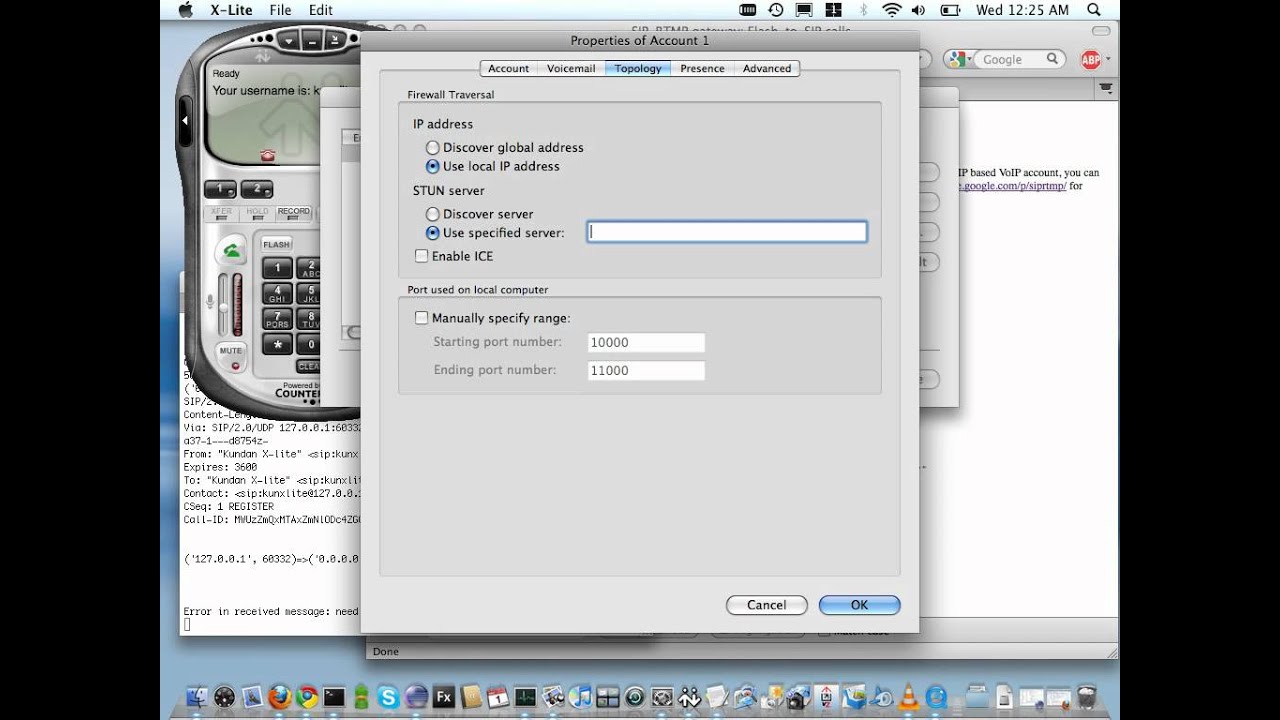 SIP-RTMP gateway demonstration - YouTube