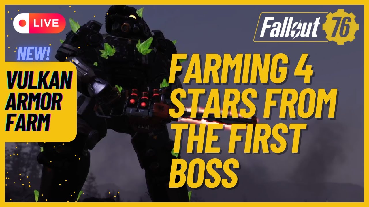 NEW Vulkan Armor How to farm the first Raid Boss Pt.2 | Fallout76 Live ...
